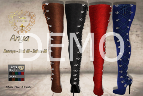 Second Life Marketplace - DEMO - Nala Design - Updated Anya Thigh High ...