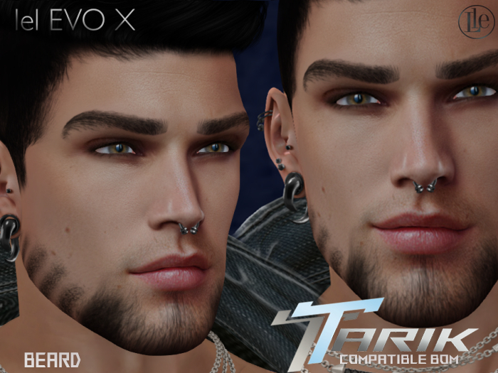 Second Life Marketplace - -- T. TARIK -- Pack ' Beard 27 // BOM EvoX ...
