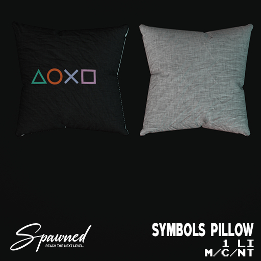 Second Life Marketplace - Symbols Pillow / Spawned