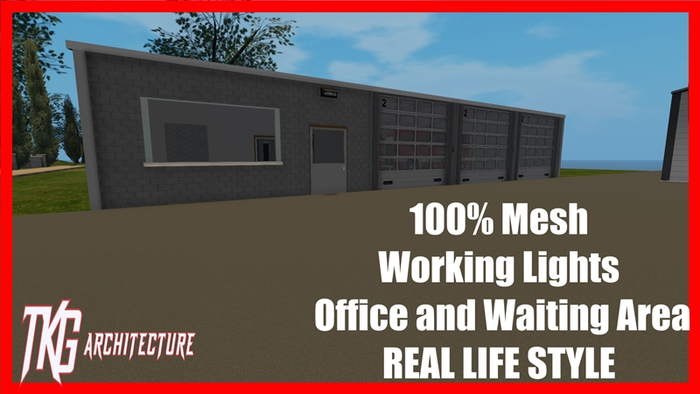 Second Life Marketplace - TKG 3 Bay Building/Mecahnic Shop