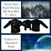 Second Life Marketplace - OCE - Black Tie Dye Open Hoodie With and W/o T