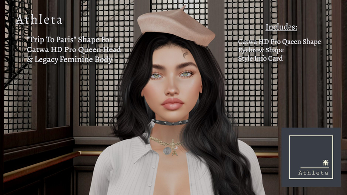 Second Life Marketplace - Athleta -"Trip to Paris" Shape for Catwa HD ...