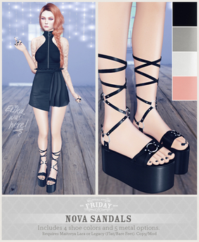 Second Life Marketplace - friday - Nova Sandals
