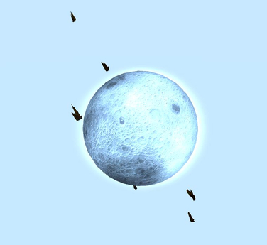 Second Life Marketplace - Mesh Moon With Animated Flying Bats