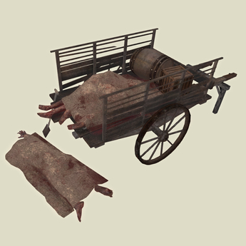 Second Life Marketplace - H.O.W Mesh Corpse Cart & Props, Full Perm ...