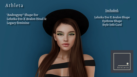 Second Life Marketplace - Athleta - "Androgyny" Shape For Lelutka Evo X ...