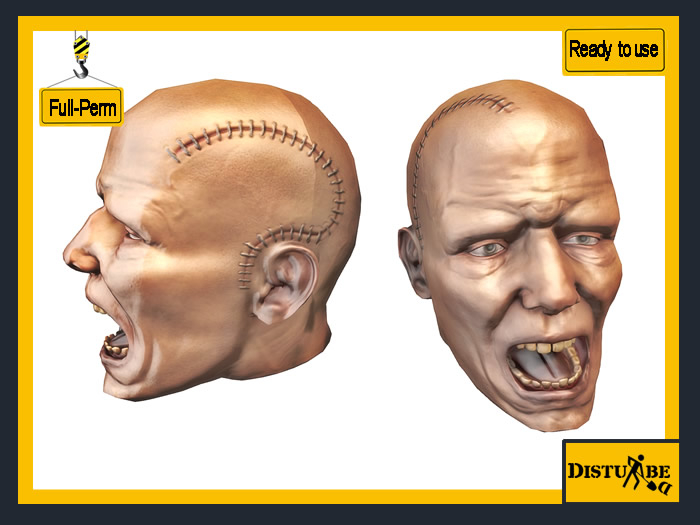 Second Life Marketplace - ::DisturbeD:: Horror Props - Severed Head ...