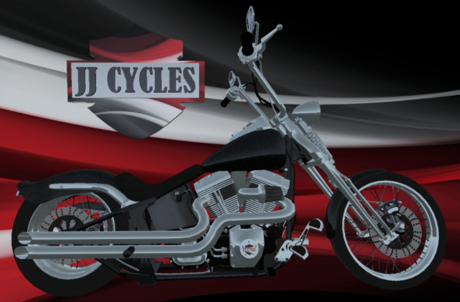 Second Life Marketplace - JJ CYCLES ~ Metallic Black Springer Solo