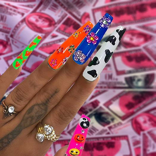 Second Life Marketplace - -Cashia-;;Trippy Hoochie Nails