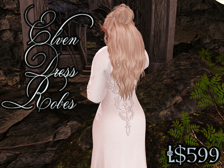 Second Life Marketplace - .:[R2]:. Elven Dress Robes White