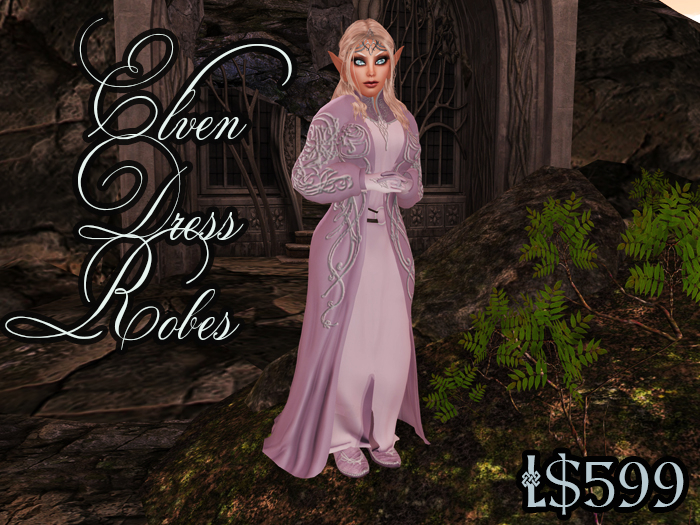 Second Life Marketplace - .:[R2]:. Elven Dress Robes Thistle