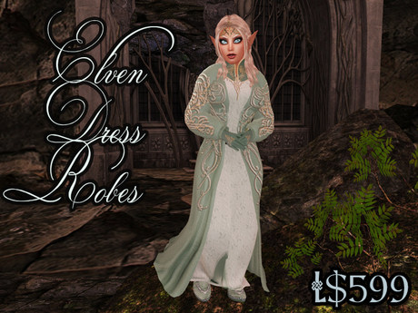 Second Life Marketplace - .:[R2]:. Elven Dress Robes Spruce