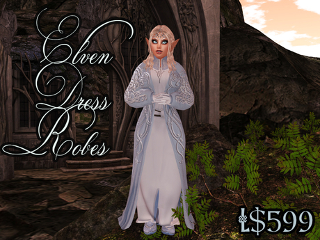 Second Life Marketplace - .:[R2]:. Elven Dress Robes Blue