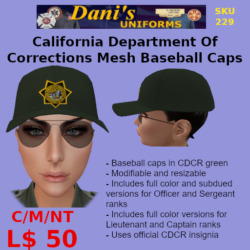 Second Life Marketplace - California Department of Corrections Mesh ...
