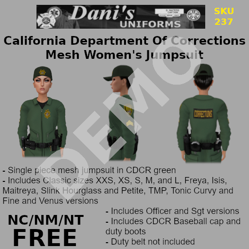 Second Life Marketplace - California Department of Corrections Women's ...