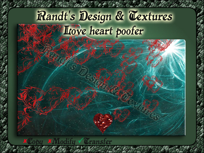 Second Life Marketplace - Valentine Love Heart Poofer from Randt's ...