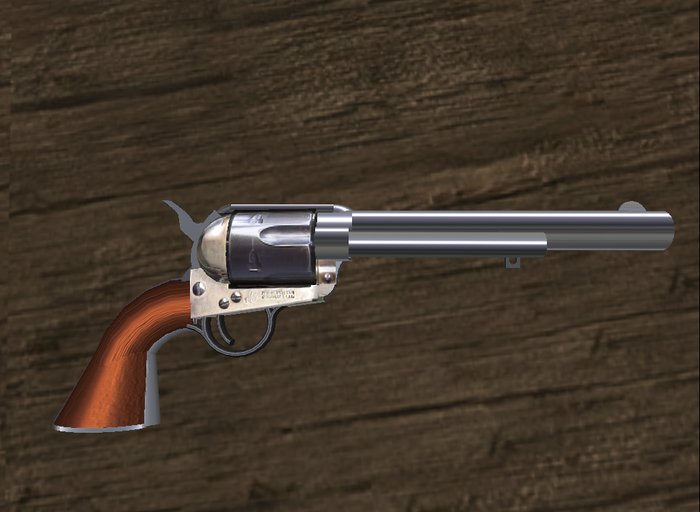 Second Life Marketplace - Cowboy 45 Peacemaker style gun