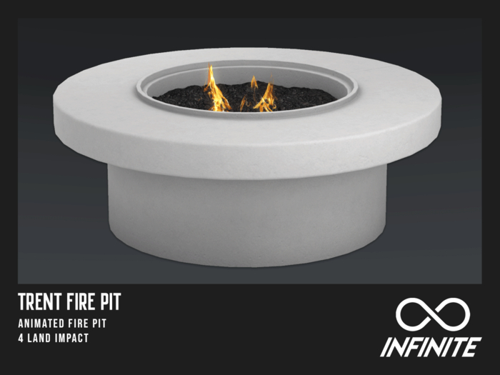 Second Life Marketplace - Infinite - Trent Fire Pit (White)