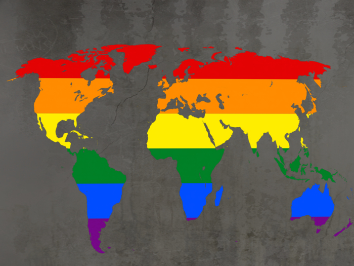 Second Life Marketplace - "World Map" - Pride Wall Decal