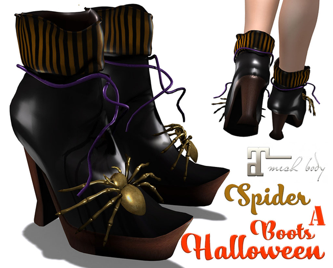 Second Life Marketplace - Halloween Spider Boots A