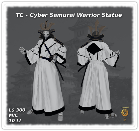 Second Life Marketplace - Cyber Samurai Warrior Statue