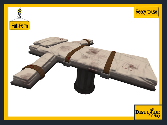 Second Life Marketplace - ::DisturbeD:: Horror Asylum - Restraint Bed ...