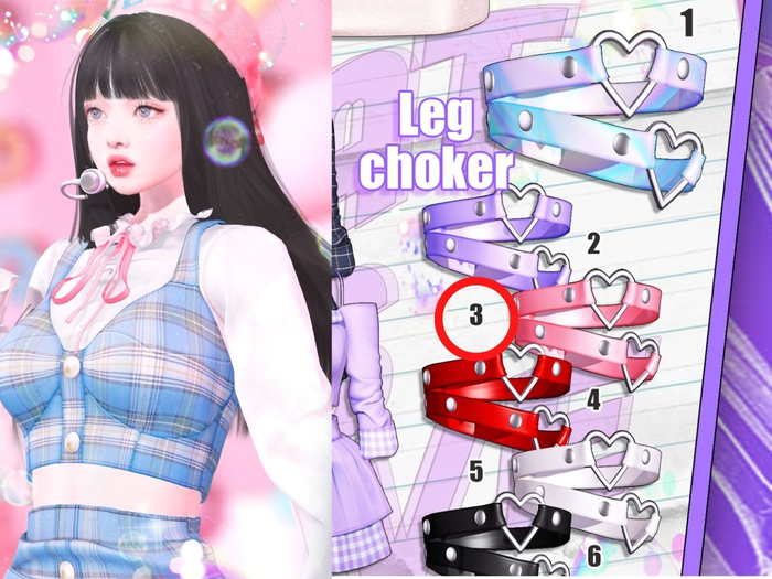 Second Life Marketplace - [V.C.LAB] What Is Love GACHA. leg choker 03