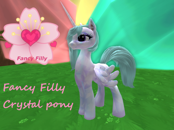 Second Life Marketplace - Fancy Filly - Crystal pony