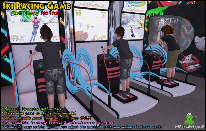 Second Life Marketplace - ! Whippersnappers ! - Ski racing game static ...