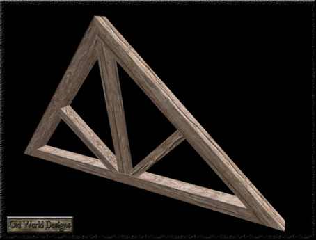 Second Life Marketplace - Old World Designs Timber Frame Gable End Full ...