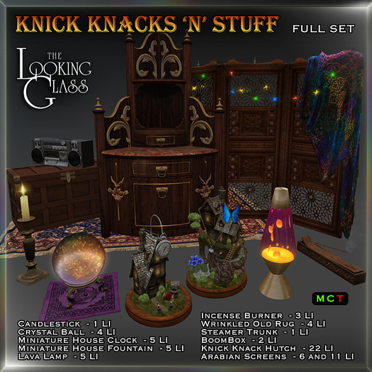 Second Life Marketplace - TLG - Knick Knacks N Stuff FULL SET