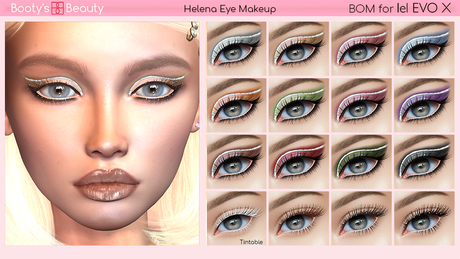Second Life Marketplace - *Booty's Beauty* [Lel Evo X BOM] Helena Eye ...
