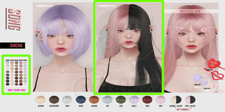 Second Life Marketplace - VCO HAIR - Song 002 . RARE