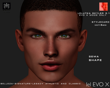 Second Life Marketplace - ::TW:: SHAPE SEMA LeLUTKA Skyler Head 3.1 EVO X
