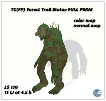 Second Life Marketplace - Giant Forest Troll Statue FULL PERM