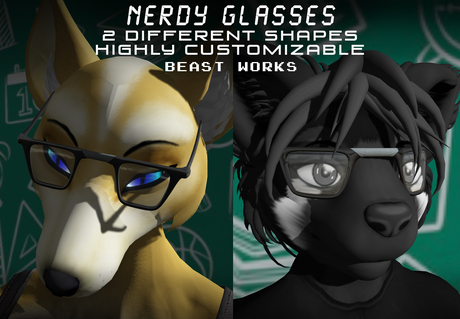 Second Life Marketplace - [Beast Works] Nerdy Glasses