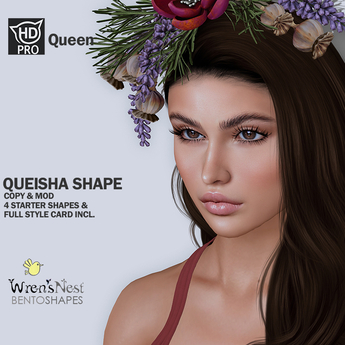 Second Life Marketplace - { wren's nest } Queisha Shape for Catwa Queen ...