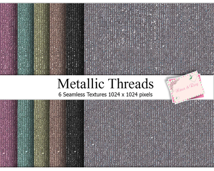 Second Life Marketplace - Metallic Threads - 6 Textures Seamless - NINA ...