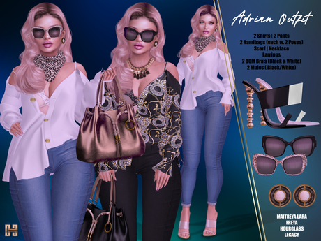 Second Life Marketplace - [hh] Adrian Outfit Double Pack