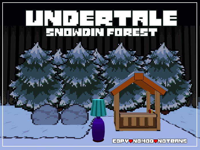 Second Life Marketplace - UNDERTALE - Snowdin forest location
