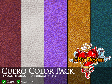 Second Life Marketplace - Cuero Color Texture Pack Lite