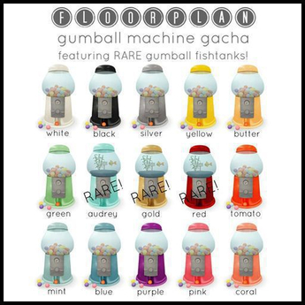 Second Life Marketplace - floorplan. gumball machine / white