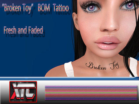 Second Life Marketplace - XTC Broken Toy BOM Tattoo Collar