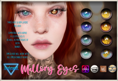 Second Life Marketplace - .lovelysweet. Mallory Eyes Set (Add & click)