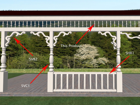 Second Life Marketplace - Sculpted Victorian Fretwork Spandrels ...