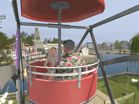 Second Life Marketplace - Ferris Wheel - 10 Cars - 3 Color Themes