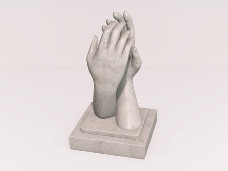 Second Life Marketplace - Touching Hands Sculpture