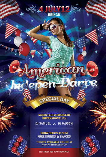 Second Life Marketplace - Flyer Independence USA 1