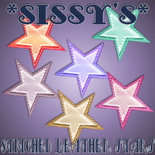 Second Life Marketplace - *-* Royal Pain *-* Stitched Star Textures Boxed