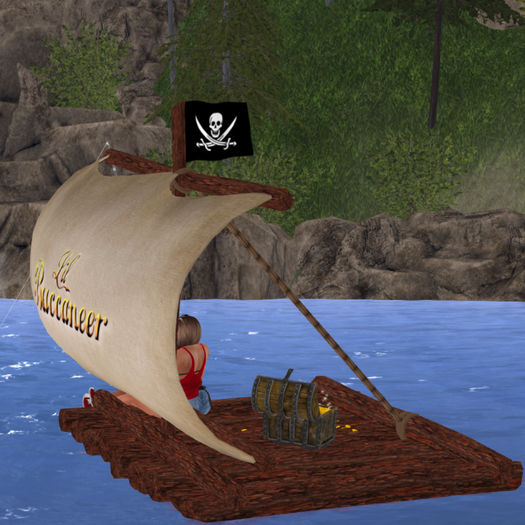 Second Life Marketplace - v2 Lil Buccaneer High Seas Raft (2-seater ...